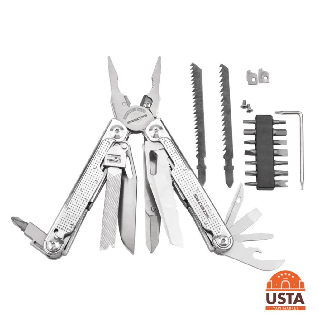 İzeltaş Multi Tool Pro 180 mm 15 Fonksiyonlu El Aleti – Usta Yapı Market